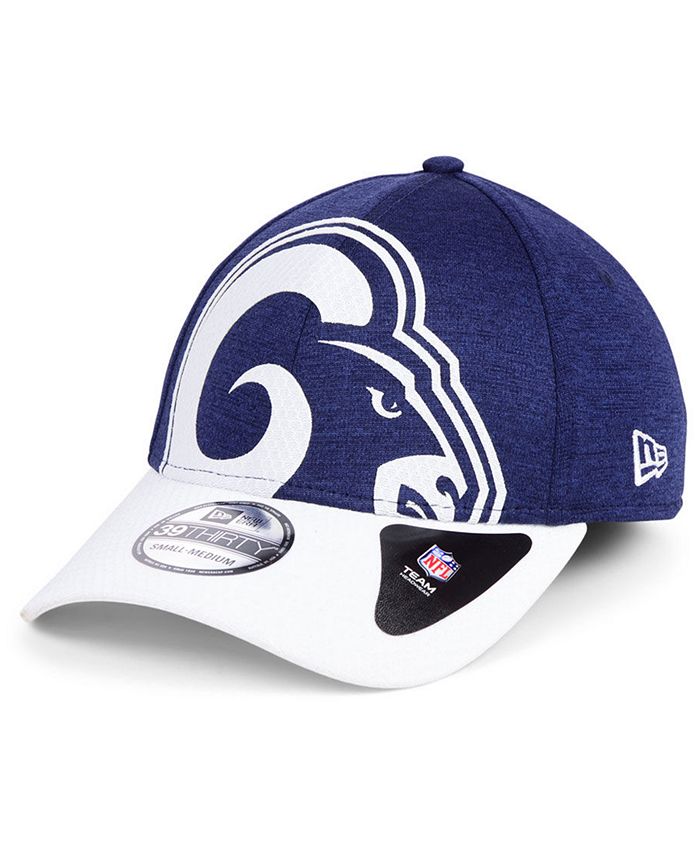 New Era Los Angeles Rams Oversized Laser Cut Logo 39THIRTY Cap - Macy's
