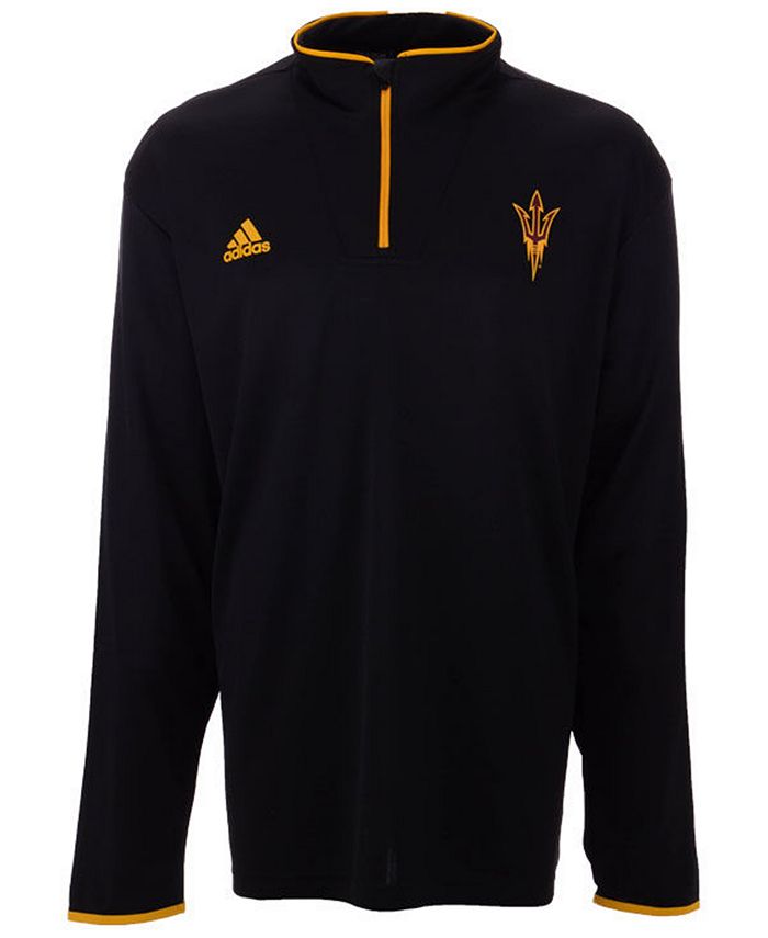 adidas Men's Arizona State Sun Devils Team Iconic Quarter-Zip Pullover ...