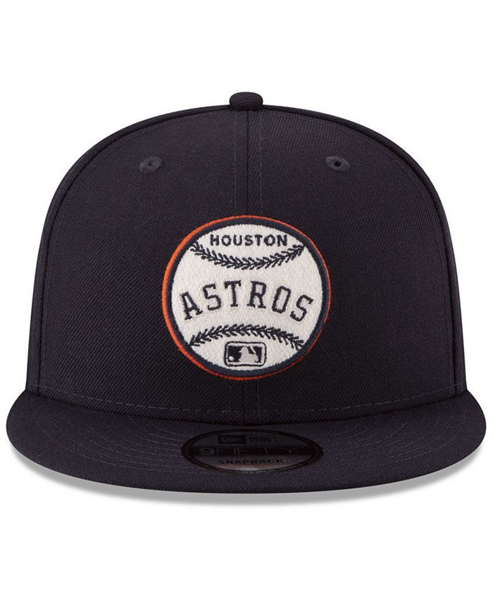 New Era Houston Astros Vintage Circle 9FIFTY Snapback Cap - Macy's