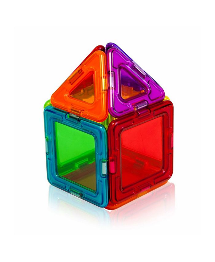 Magformers Solids Clear Rainbow 14 Piece Magnetic Construction Set - Macy's