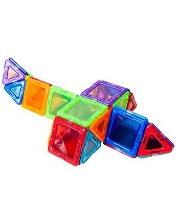 Magformers Solids Clear Rainbow 40 Piece Magnetic Construction Set - Macy's