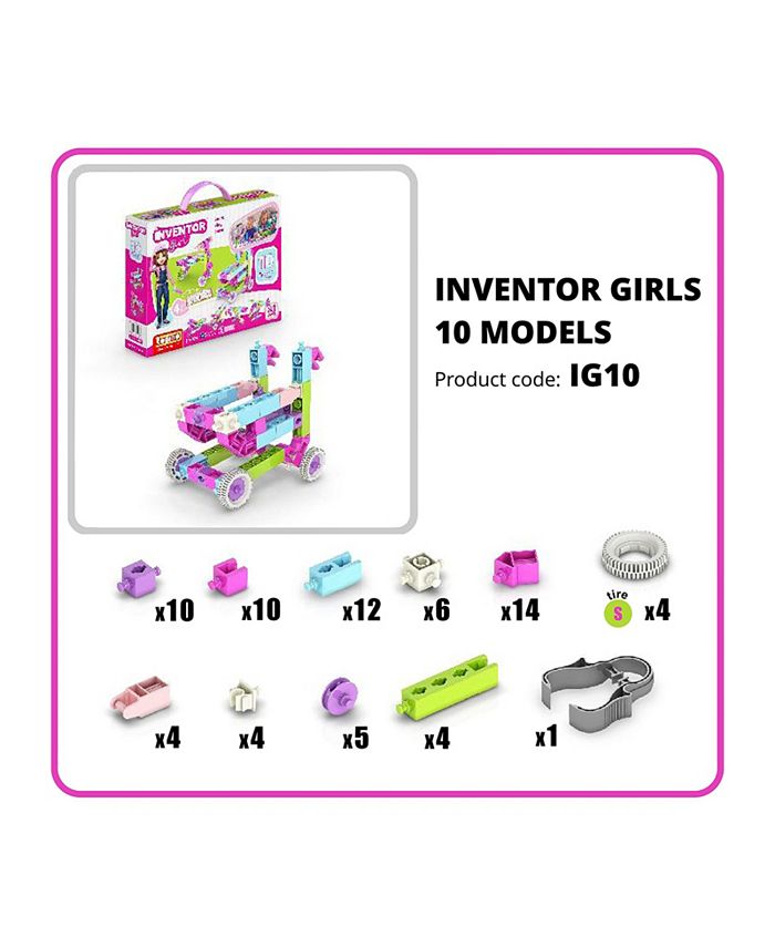 Elenco Engino Inventor Girl 10 Models Building Set - Macy's