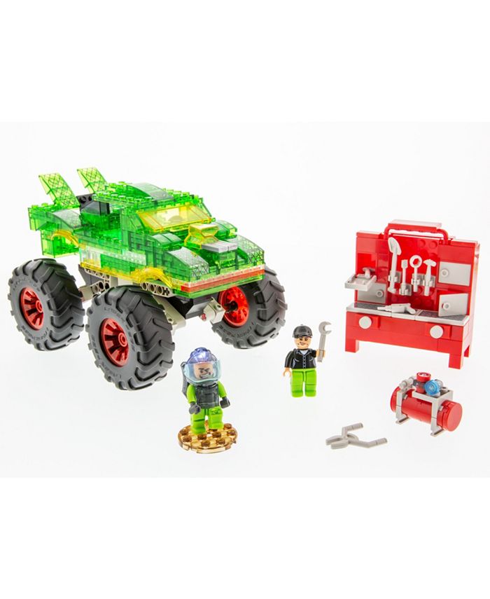 Laser Pegs Monster Rally Green Monster Offroad Truck 290 Piece ...