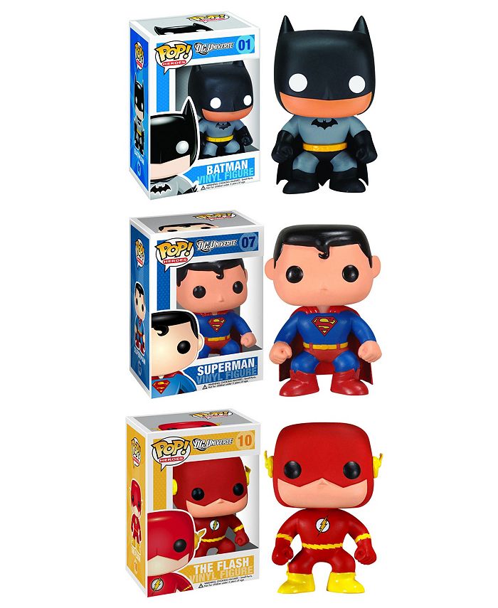 Funko Dc Universe Pop Heroes Vinyl Collectors Set, Batman, Superman ...