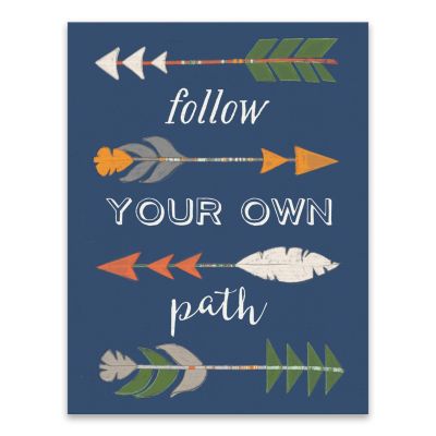 Artissimo Designs Follow Your Own Path Printed Canvas - Macy's