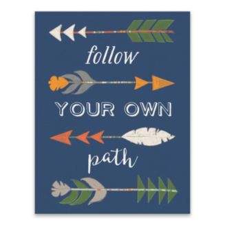 Follow Your Own Path Printed Canvas - Macy's