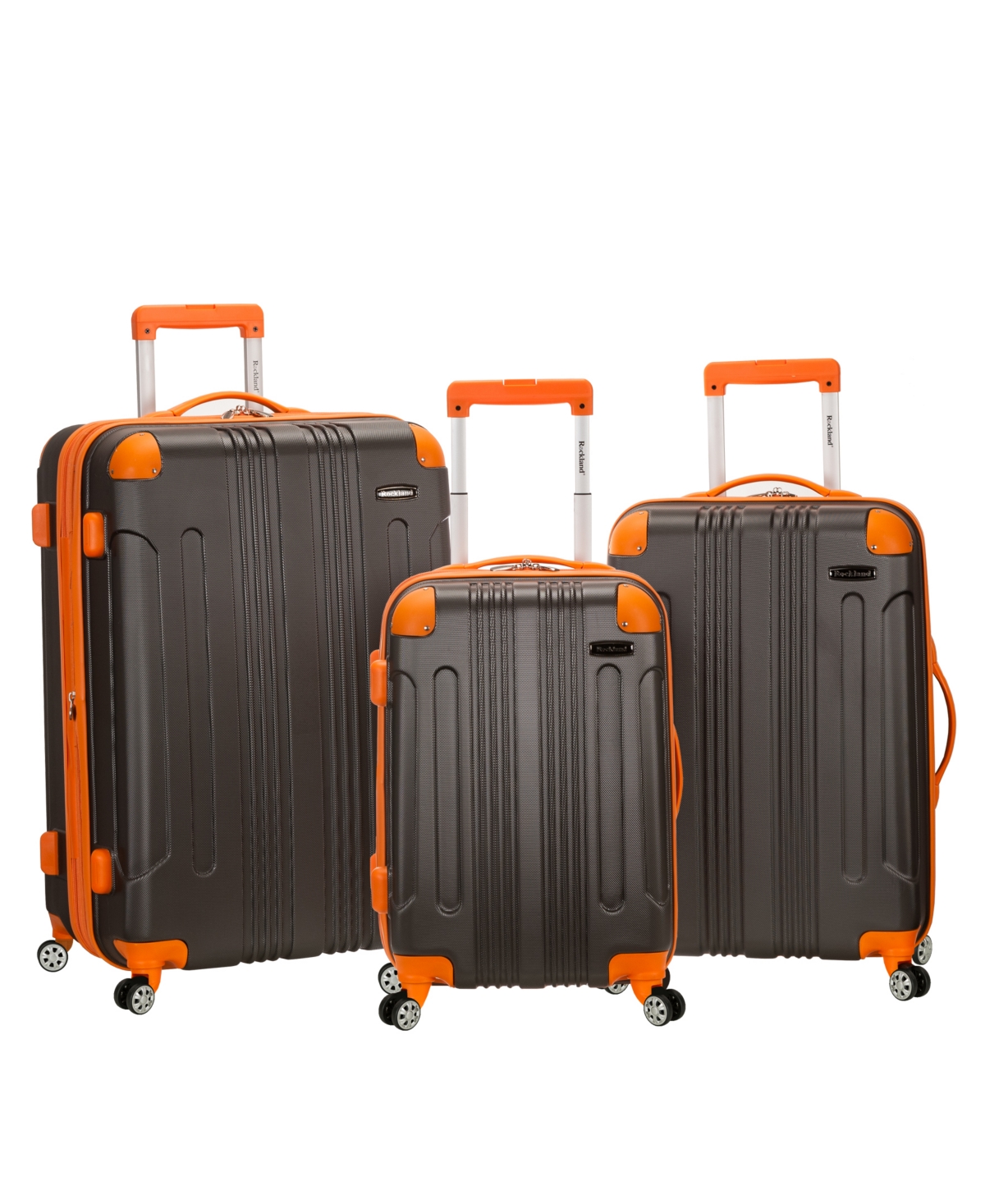 Click here for Rockland Sonic 3-Pc. Hardside Luggage Set - Charco... prices