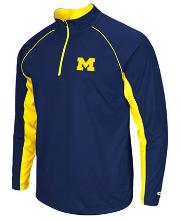 Colosseum Michigan Wolverines Rival Quarter-Zip Pullover - Macy's