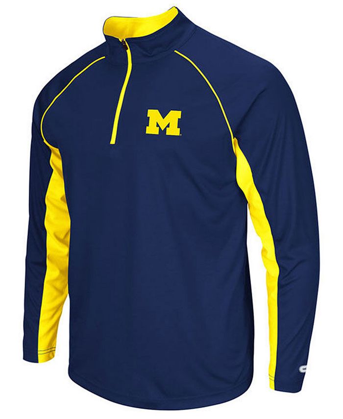 Colosseum Michigan Wolverines Rival Quarter-Zip Pullover - Macy's