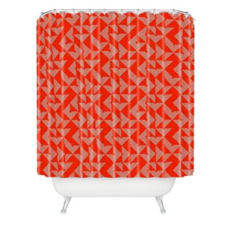 Deny Designs Holli Zollinger Mod Circuit Red Shower Curtain - Macy's