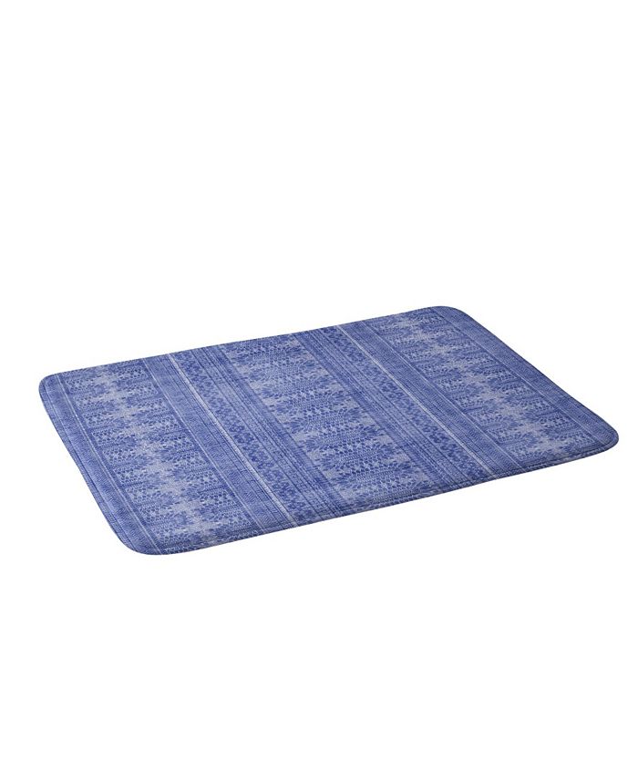 Deny Designs Holli Zollinger Dotted Boheme Denim Bath Mat - Macy's