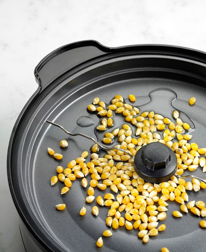 Nostalgia 6-Quart Stainless Steel Stirring Speed Popcorn Popper - Macy's