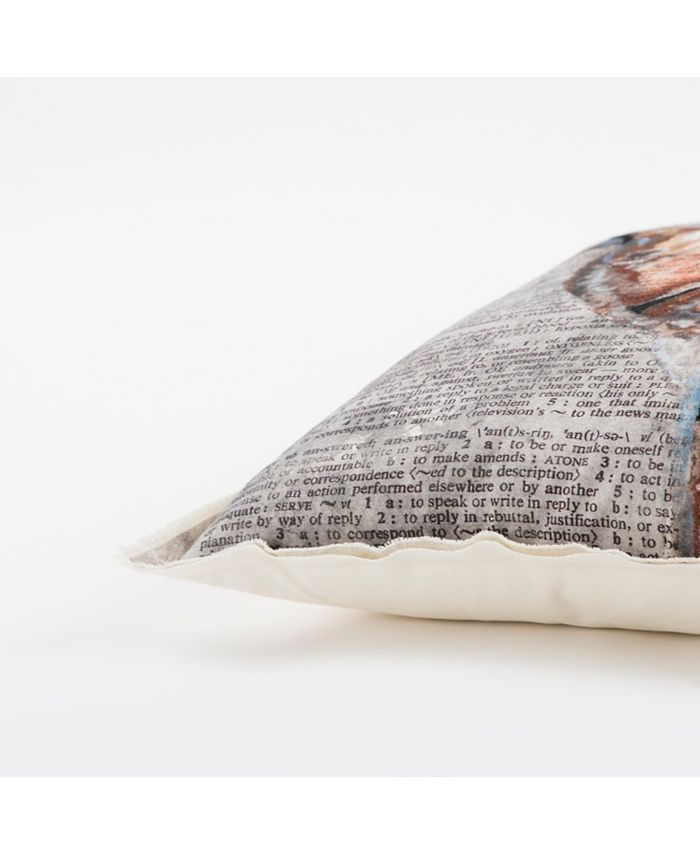 Rizzy Home Mariah Parris 20" x 20" Abstract Design Pillow Poly Filled ...