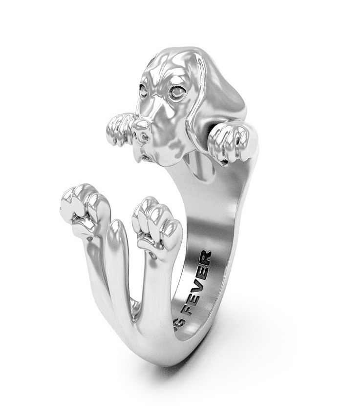 Dog Fever Beagle Hug Ring in Sterling Silver Hug Ring in Sterling ...