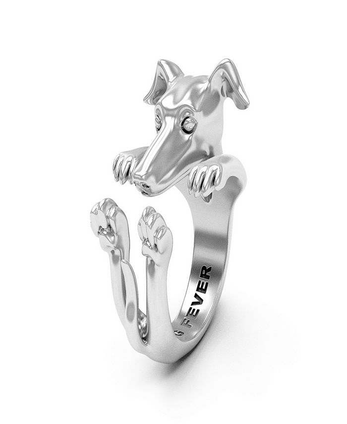 Dog Fever Greyhound Hug Ring in Sterling Silver - Macy's