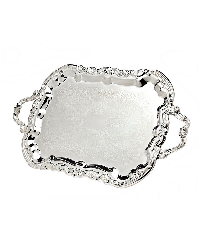 Godinger Rectangular Tray with Handles - Macy's