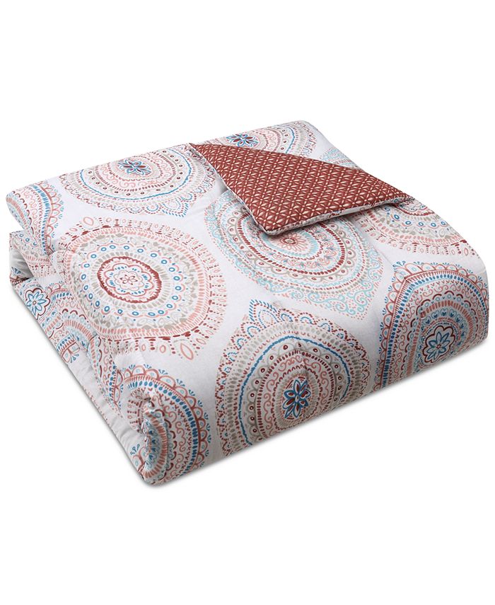 Pem America Medali 3 Pc Reversible Full Queen Comforter Set Created