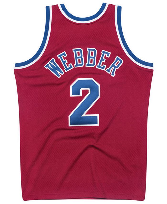 Mitchell & Ness Men's Chris Webber Washington Bullets Authentic Jersey ...