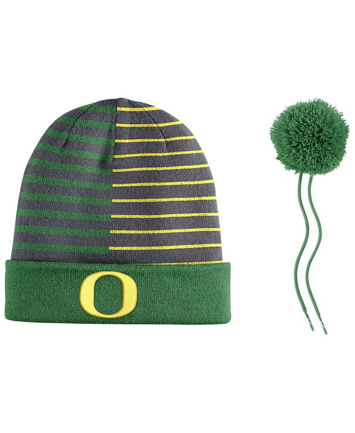 Nike Oregon Ducks Striped Beanie Knit Hat - Macy's