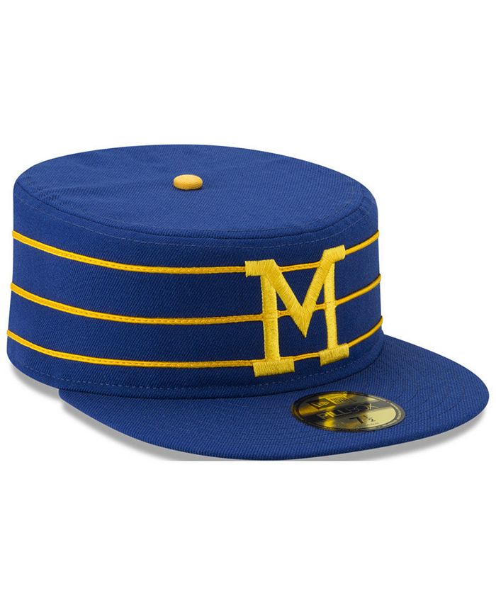 New Era Milwaukee Brewers Pillbox 59FIFTY-FITTED Cap - Macy's