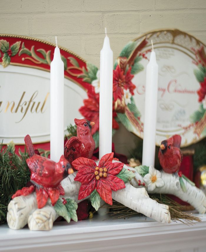 Fitz and Floyd Cardinal Candelabra - Macy's