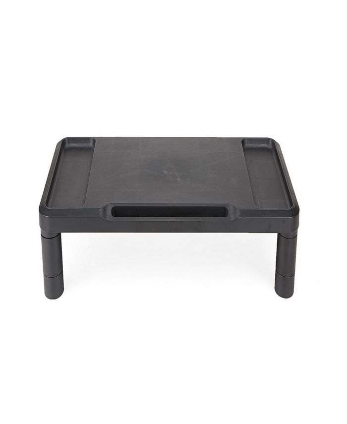 Mind Reader Durable Plastic Riser Monitor Stand, Black - Macy's