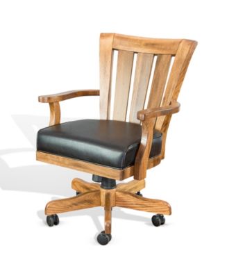 Sedona Rustic Oak Game Chair - Macy's