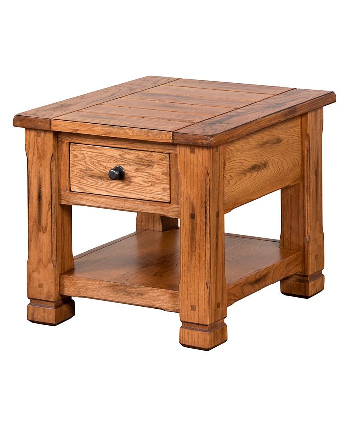 Sunny Designs Sedona 22"H Rustic Oak End Table - Macy's