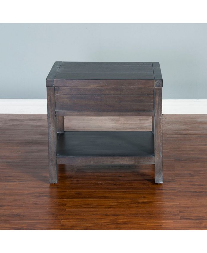Sunny Designs Dundee Kettle Black End Table - Macy's