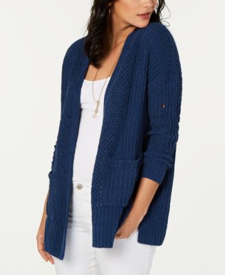 Style & Co Petite Chenille Open-Front Cardigan, Created for Macy's - Macy's