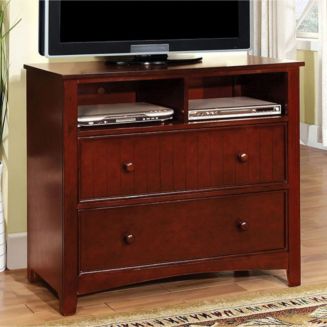Contemporary Style Wooden Media Chest, White - Macy's