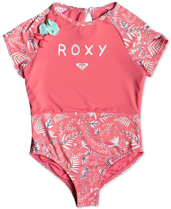 Roxy Little Girls Rash Guard Swimsuit - Macy's