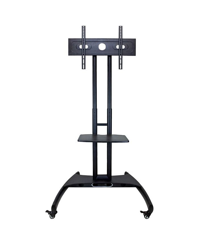 Clickhere2shop Adjustable Height Rolling Flat Panel Cart with Accessory ...