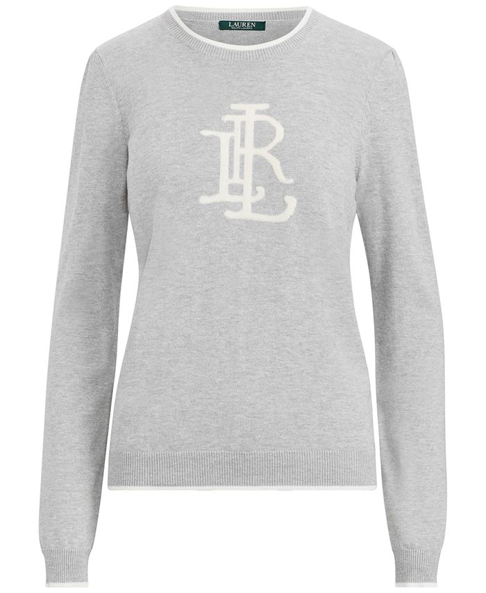 Lauren Ralph Lauren Monogram Sweater - Macy's