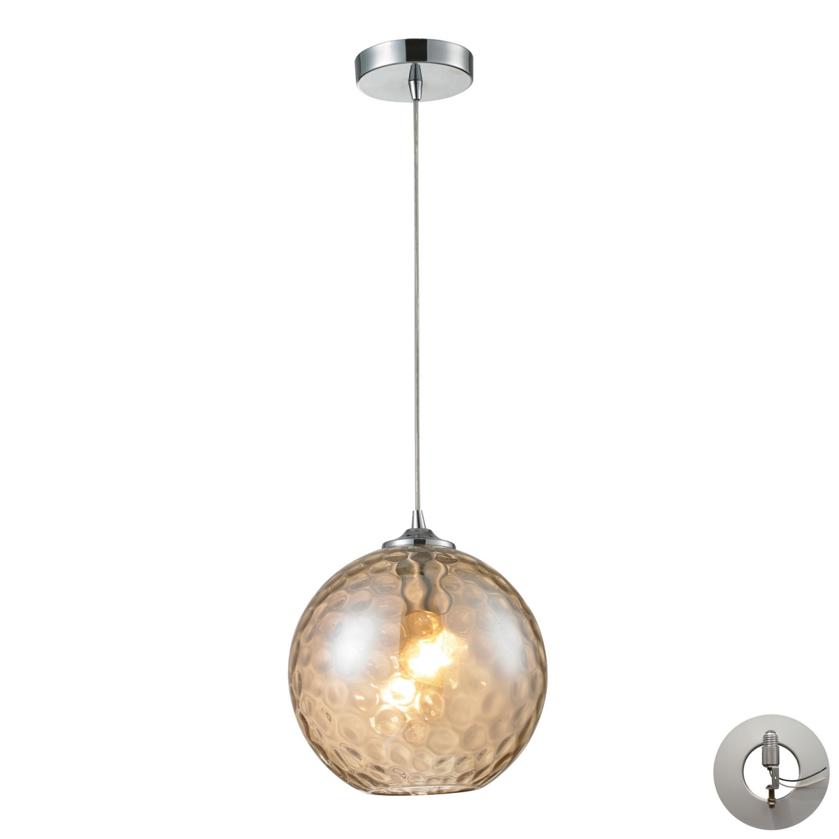 Click here for Watersphere 1 Light Pendant in Polished Chrome - C... prices