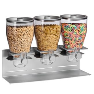 Zevro by Honey Can Do Commercial Plus Triple Canister Cereal Dispenser ...