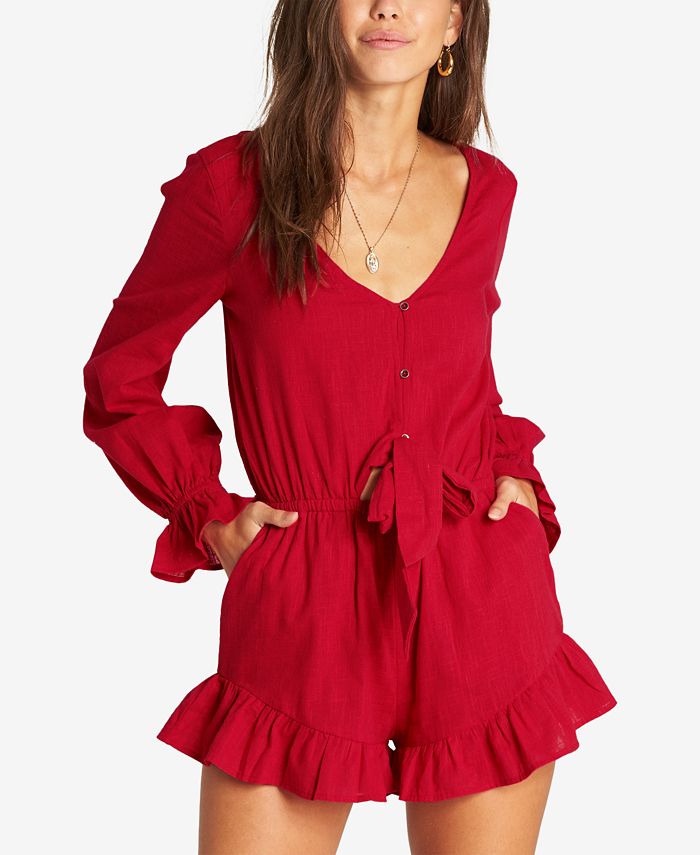 Billabong Juniors' Ruffled Romper - Macy's