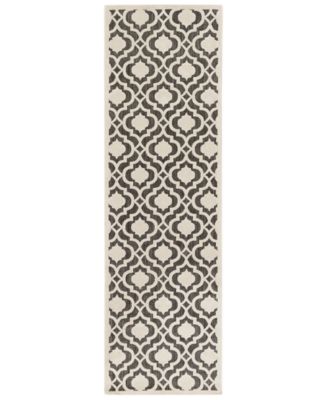 CLOSEOUT! Surya Portera PRT-1075 Ivory 2'6" x 7'10" Runner Area Rug ...