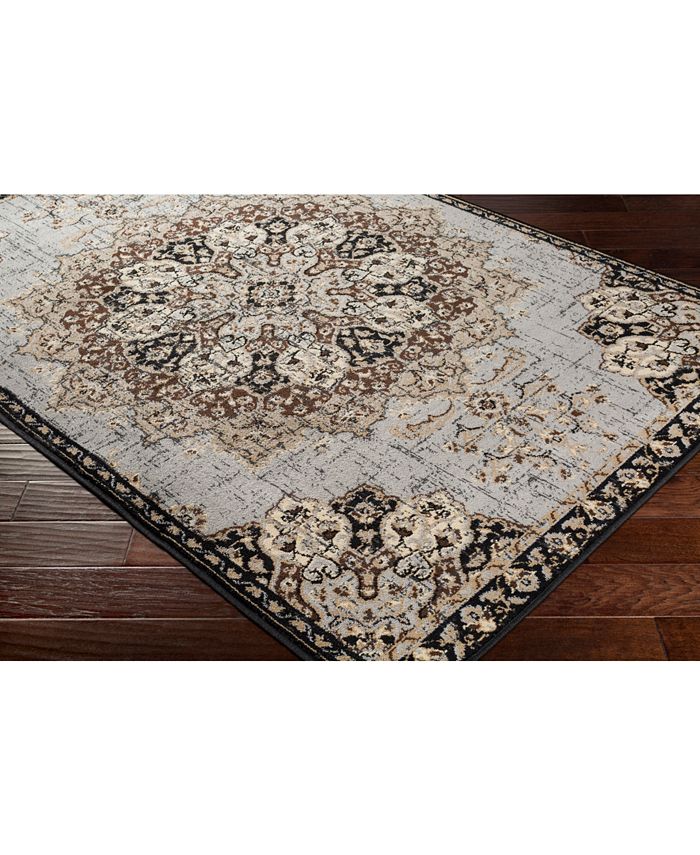 Surya Paramount PAR-1092 Medium Gray 2'2" x 7'6" Runner Area Rug - Macy's