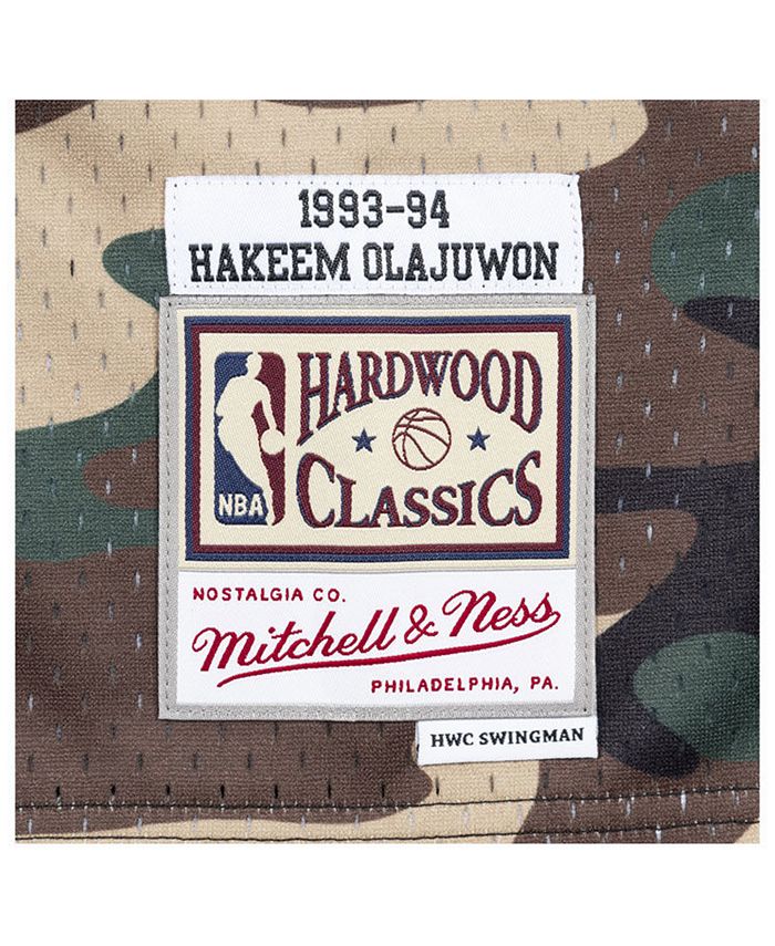 Mitchell & Ness Men's Hakeem Olajuwon Houston Rockets Woodland Camo ...