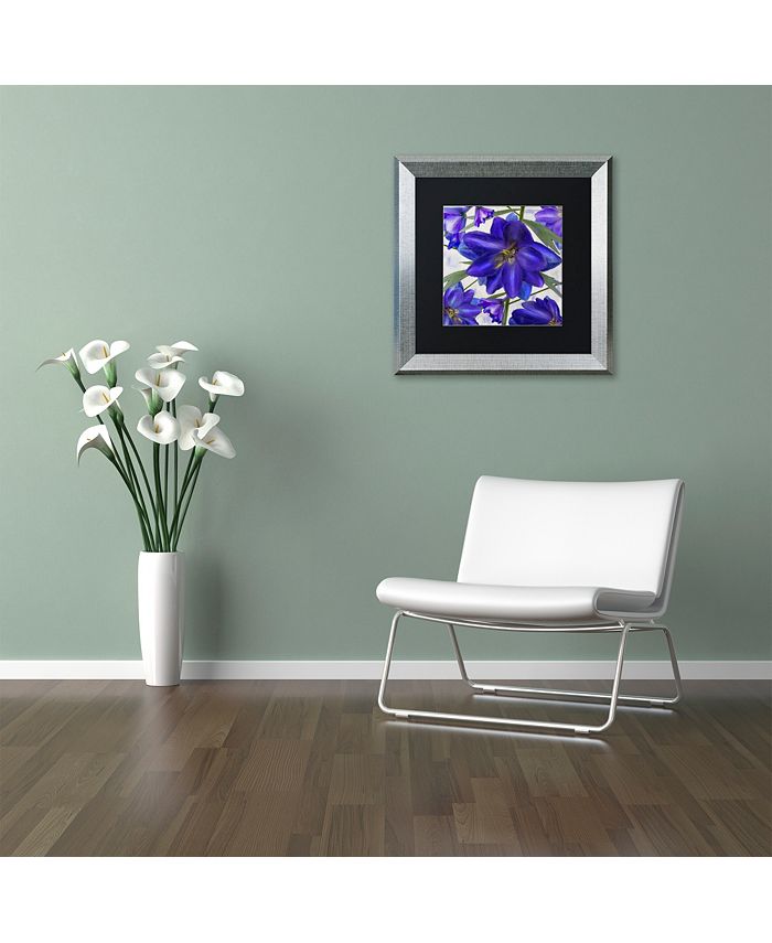 Trademark Global Color Bakery 'Delphine I' Matted Framed Art, 11" x 11 ...