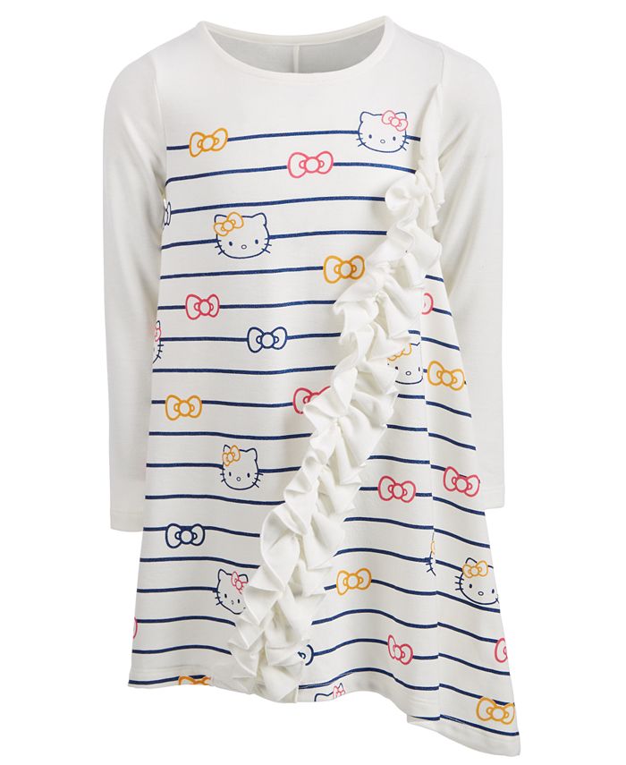 Hello Kitty Toddler Girls Ruffle-Trim Printed Dress - Macy's