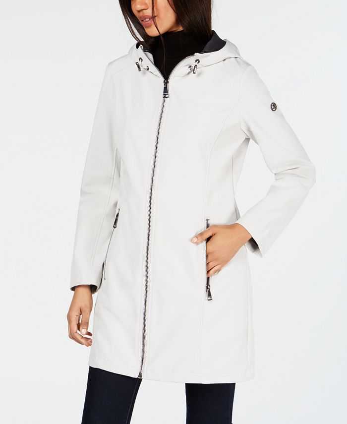 Calvin Klein Hooded Raincoat - Macy's