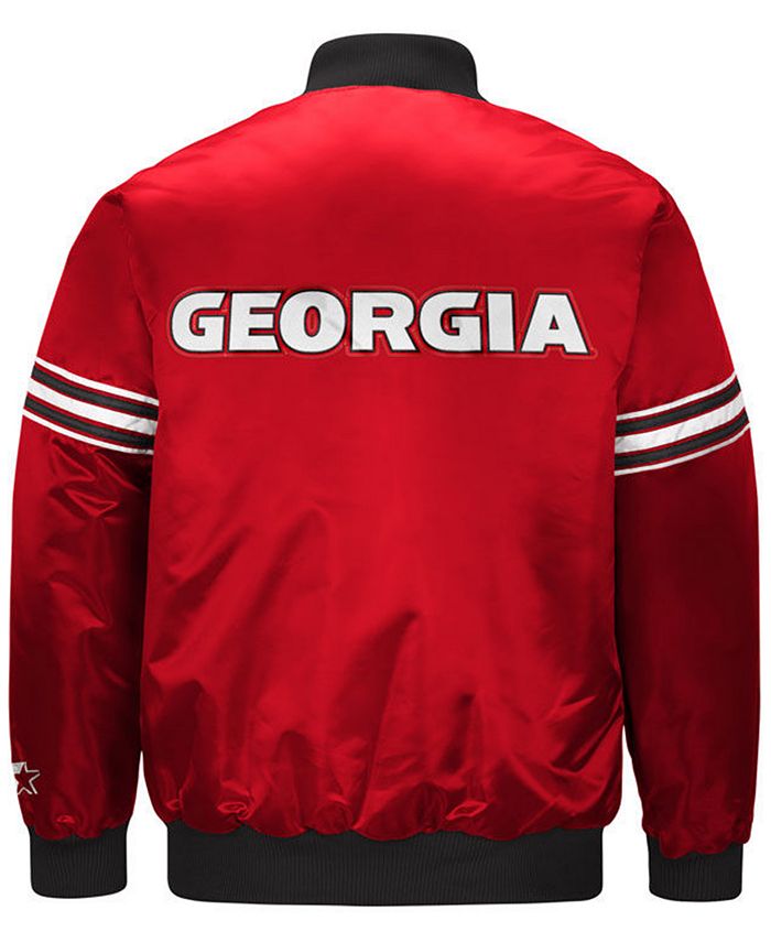 G-III Sports Men's Georgia Bulldogs Draft Pick Varsity Satin Jacket ...