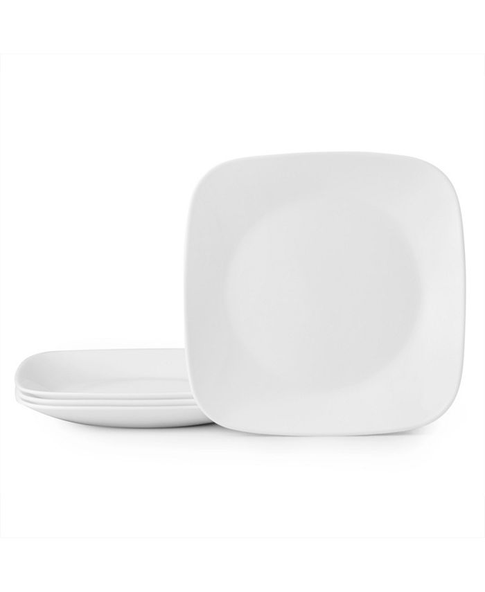 Corelle Vivid White Lunch Plates, Set of 4 - Macy's