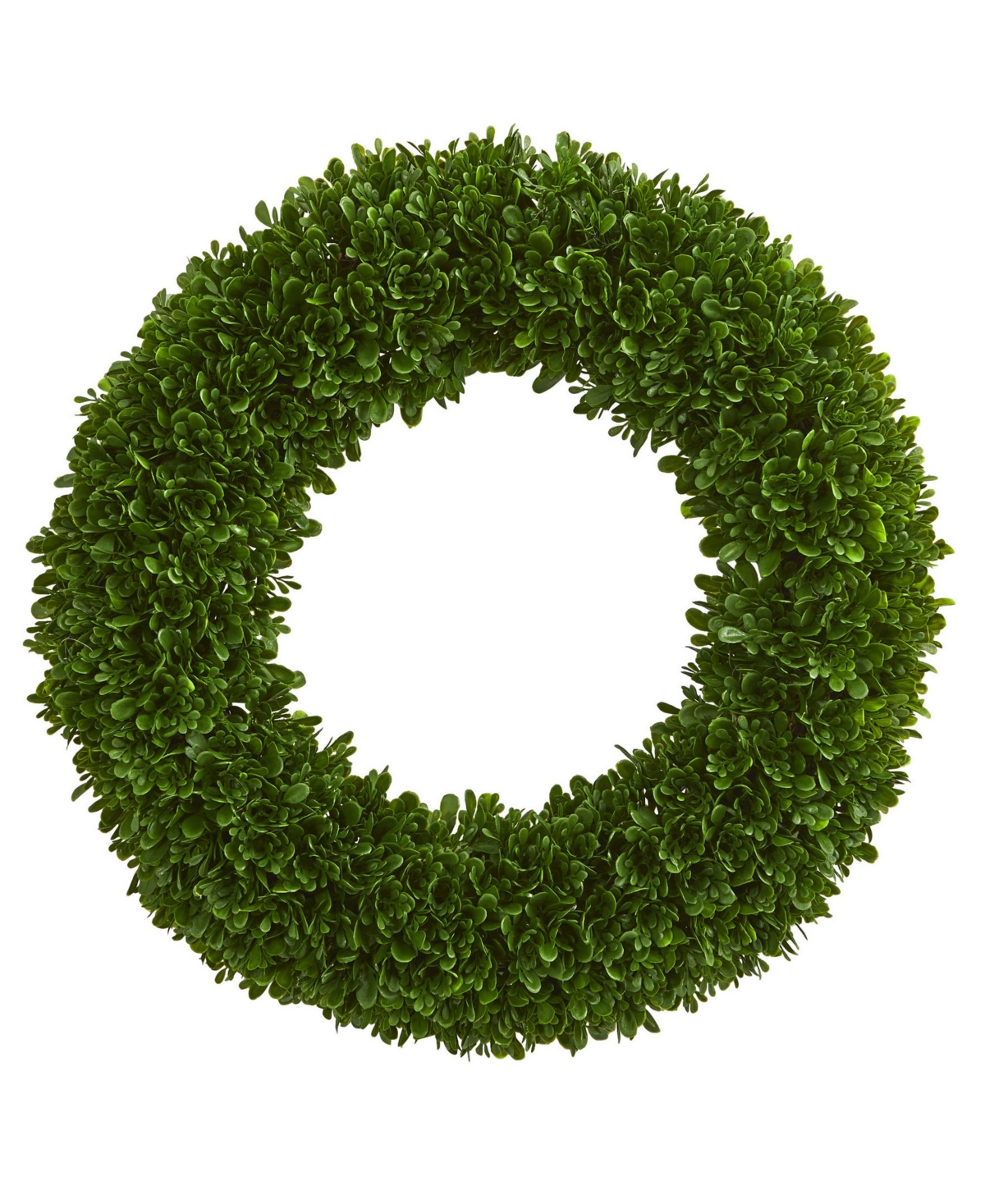 Click here for Nearly Natural 19.5 Tea Leaf Wreath - Green prices