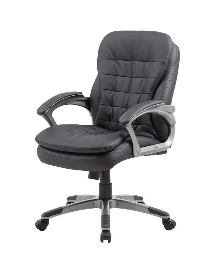 Boss Office Products Executive Mid Back Pillow Top Chair - Macy's