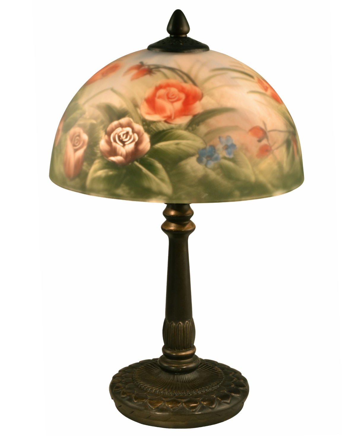 Click here for Dale Tiffany Rose Dome Table Lamp - Multi prices