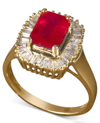 Gemma by EFFY® Ruby (2-1/4 ct. t.w.) and Diamond (1/2 ct. t.w ...