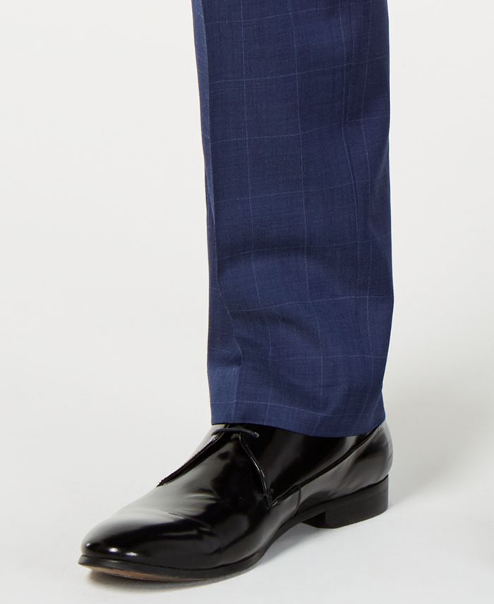 Lauren Ralph Lauren Men's UltraFlex Classic-Fit Windowpane Pants - Macy's